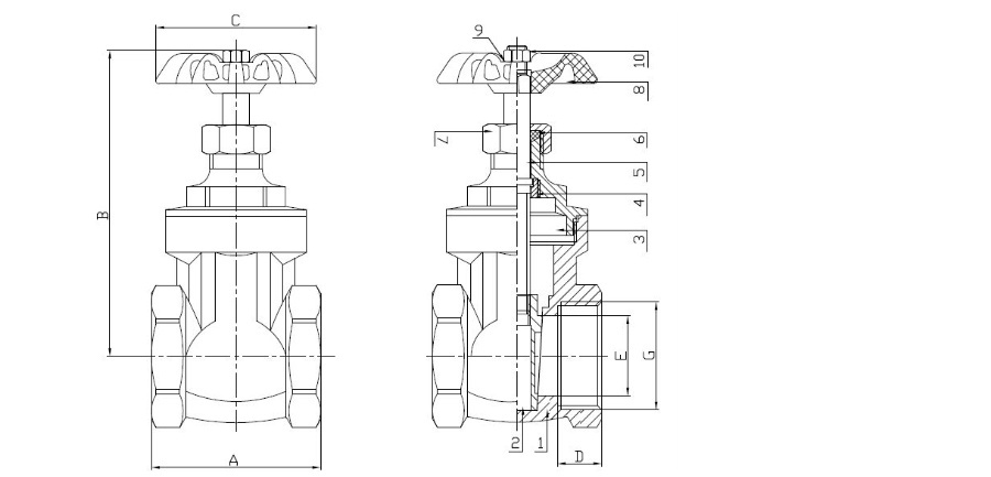 Copper gate valves - Hengye Valve